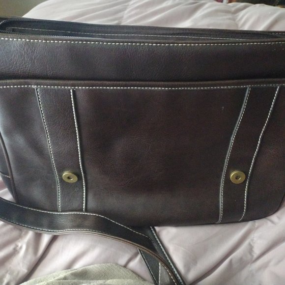 Subi Homme | Other | Subi Homme Leather Laptop Bag | Poshmark